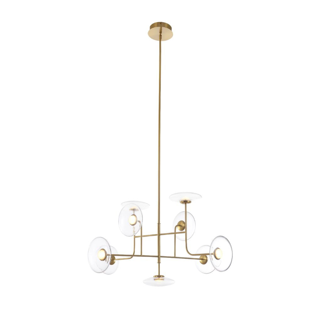Avista Helix Chandelier 9-Light Gold -LED – Avista Lighting
