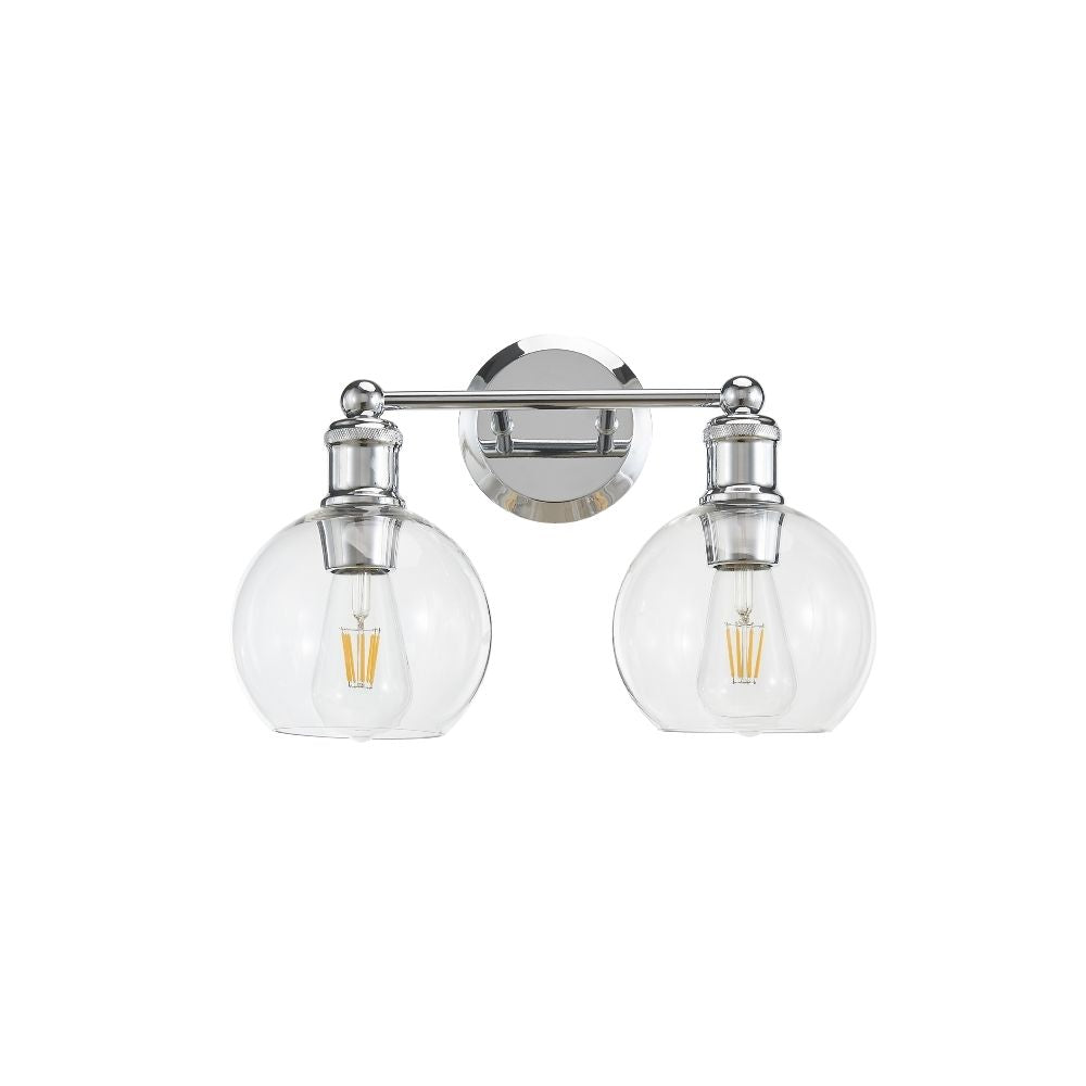Avista Ash Vanity Wall Light 2-Light Chrome – Avista Lighting