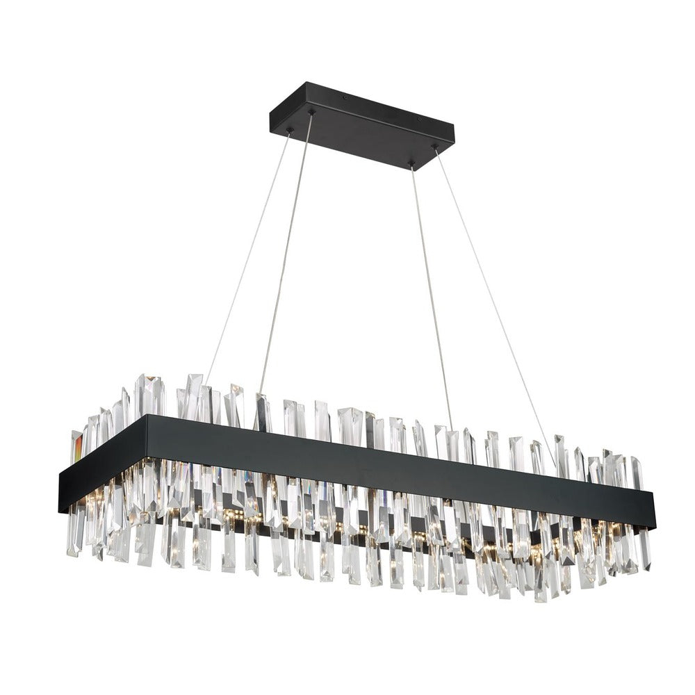 Avista Geo Chandelier 36" Black - LED – Avista Lighting