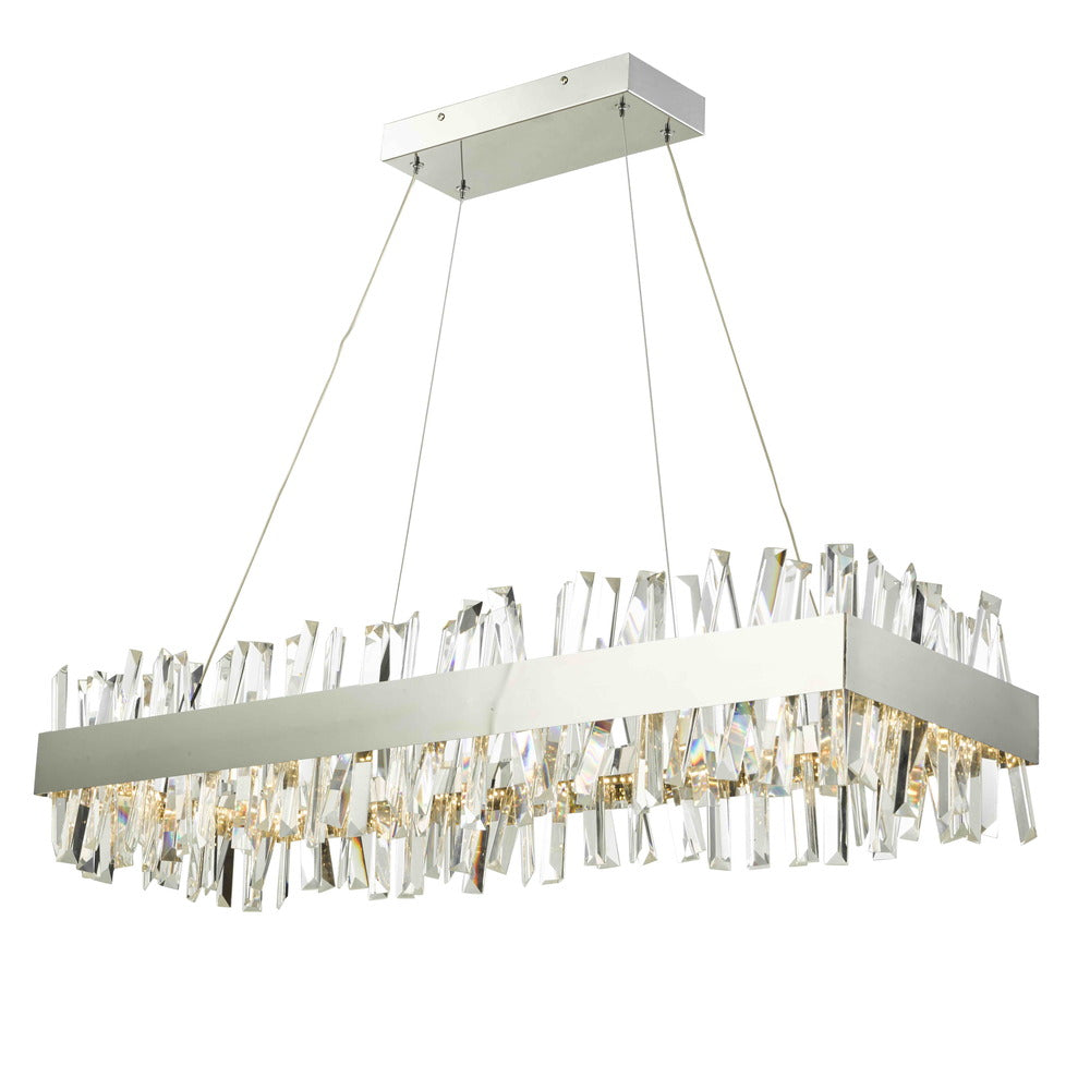 Avista Geo Chandelier 36" Chrome- LED – Avista Lighting