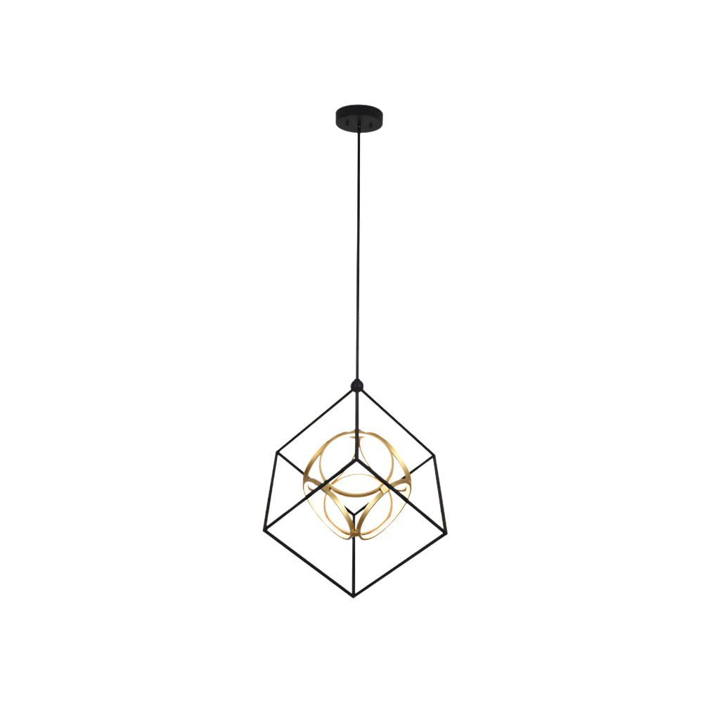 Avista Uptown 31" Chandelier Black & Gold- LED – Avista Lighting